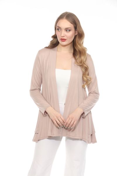 95% Rayon & 5% Spandex Cardigan - Black